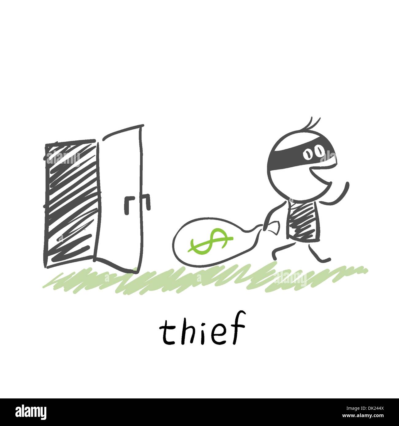 Thief costume Stock Vector Images - Alamy