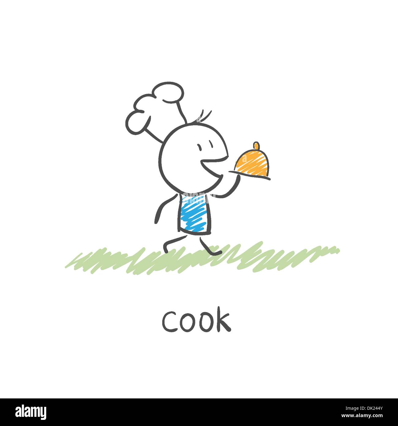 The confident cook Stock Vector Images - Alamy