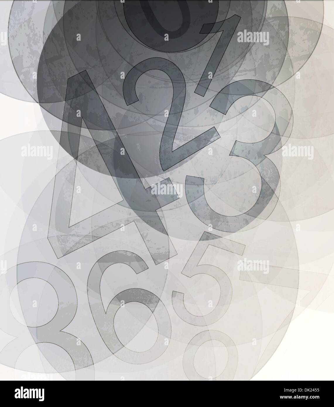 Compositions of colored number. abstract background Stock Vector Image ...