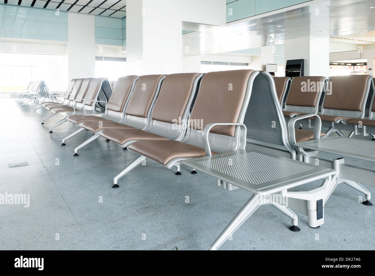 Bench in the shanghai pudong airport.interior of the airport Stock ...