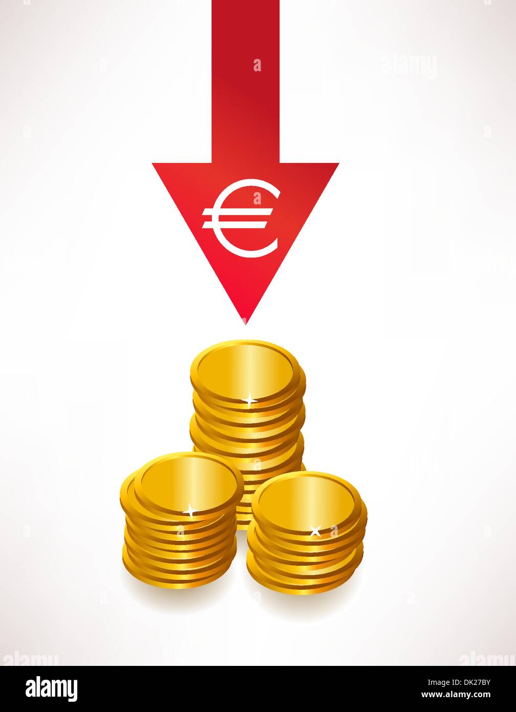 Man counting euro money Stock Vector Images - Alamy