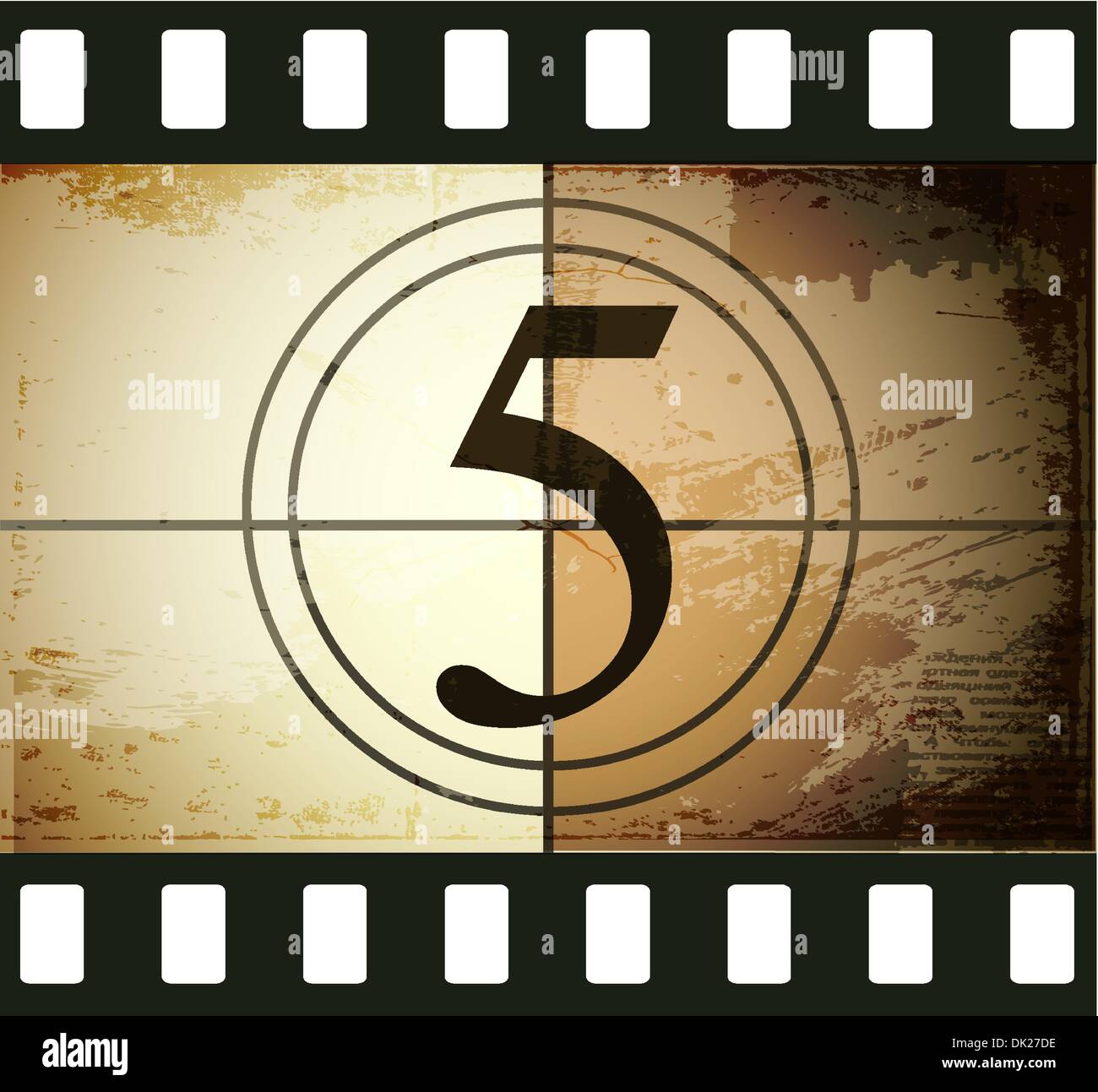 Grunge film countdown Stock Vector Image & Art - Alamy