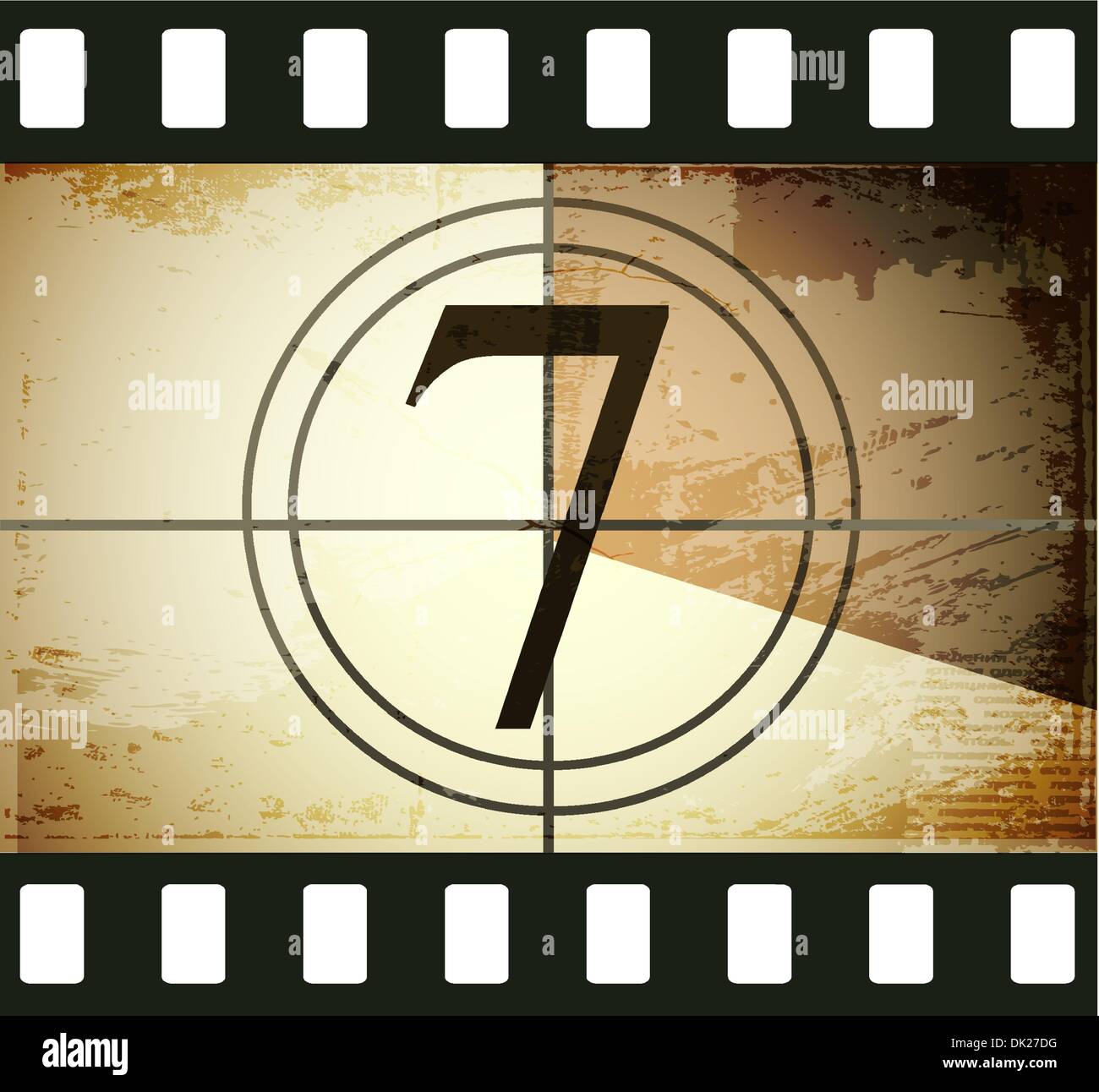 Grunge film countdown Stock Vector Image & Art - Alamy