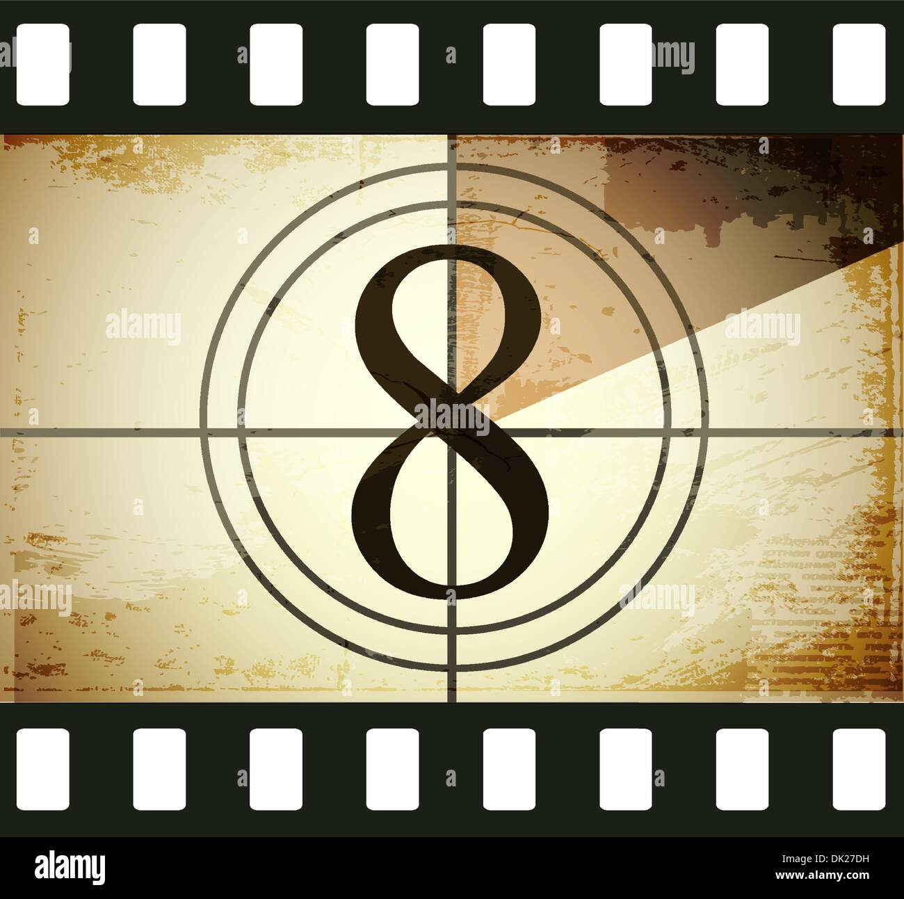 Grunge film countdown Stock Vector Image & Art - Alamy