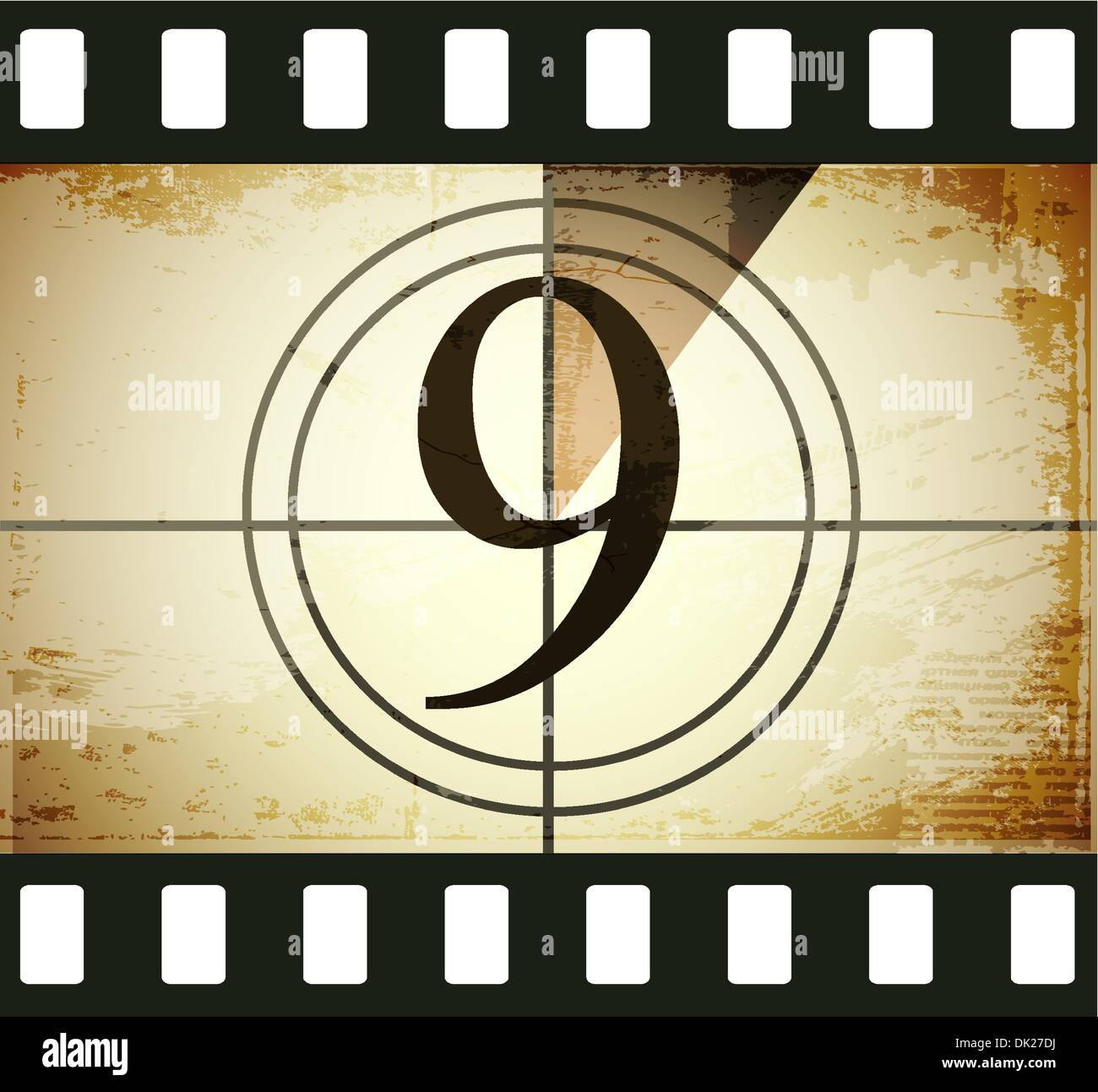 Grunge film countdown Stock Vector Image & Art - Alamy