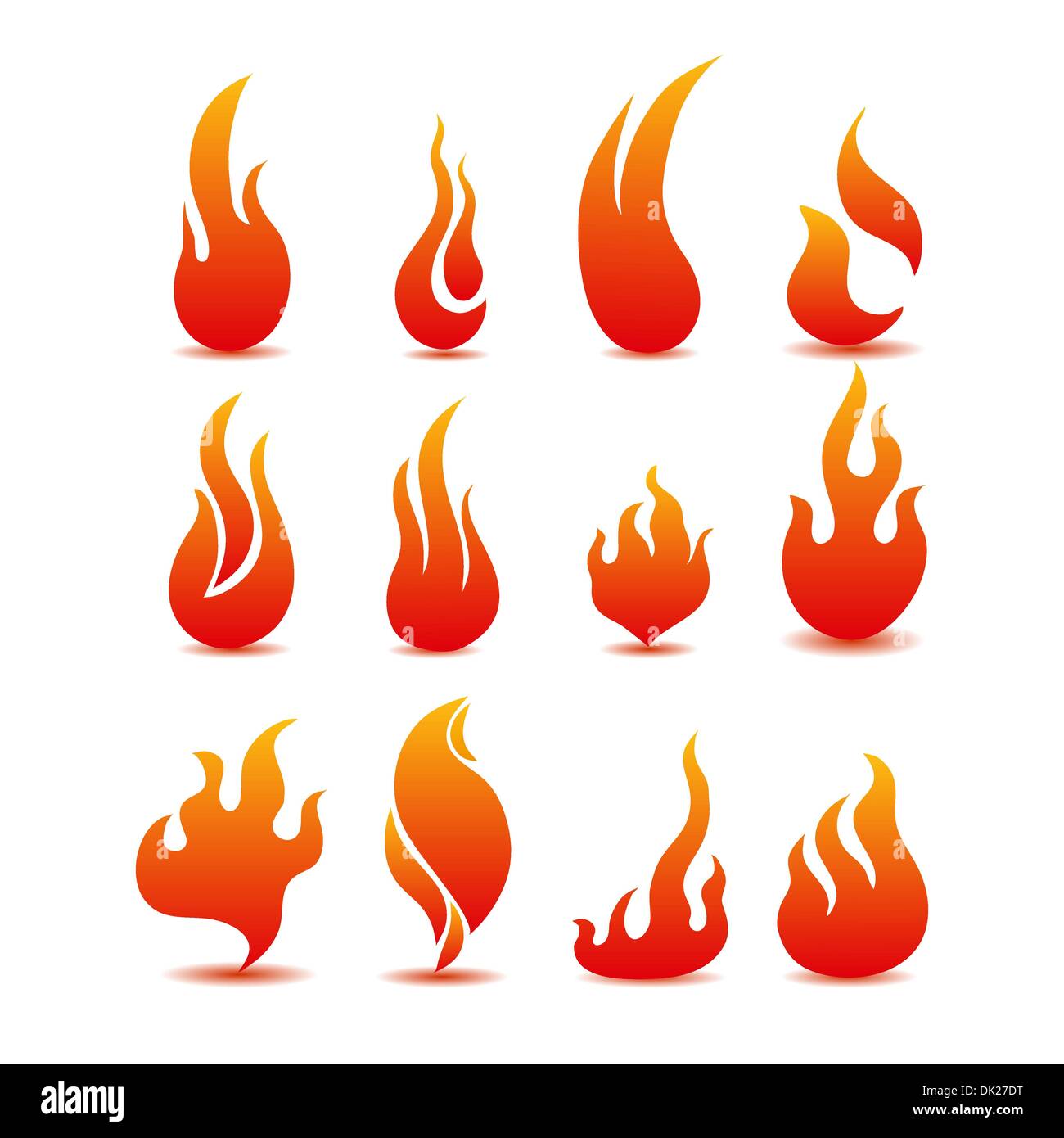 Collection of fire icons Stock Vector Image & Art - Alamy