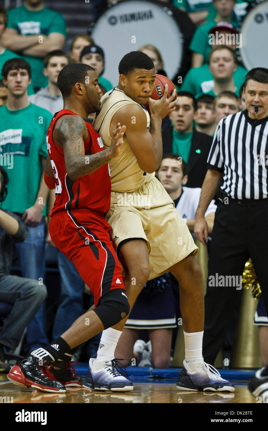 Feb. 9, 2011 - Notre Dame, Indiana, U.S - Notre Dame forward Tyrone ...