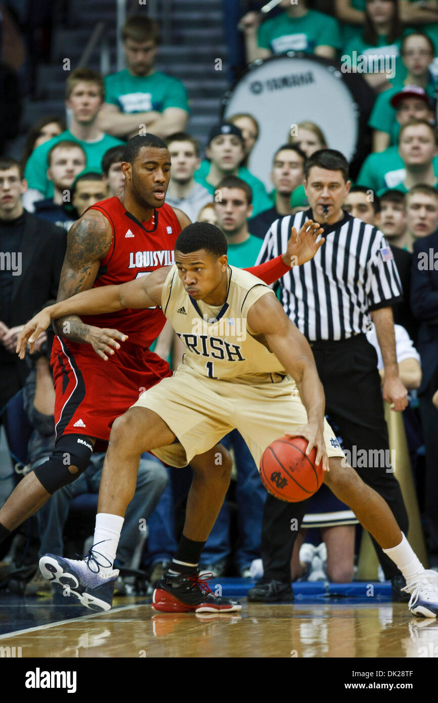 Feb. 9, 2011 - Notre Dame, Indiana, U.S - Notre Dame forward Tyrone ...