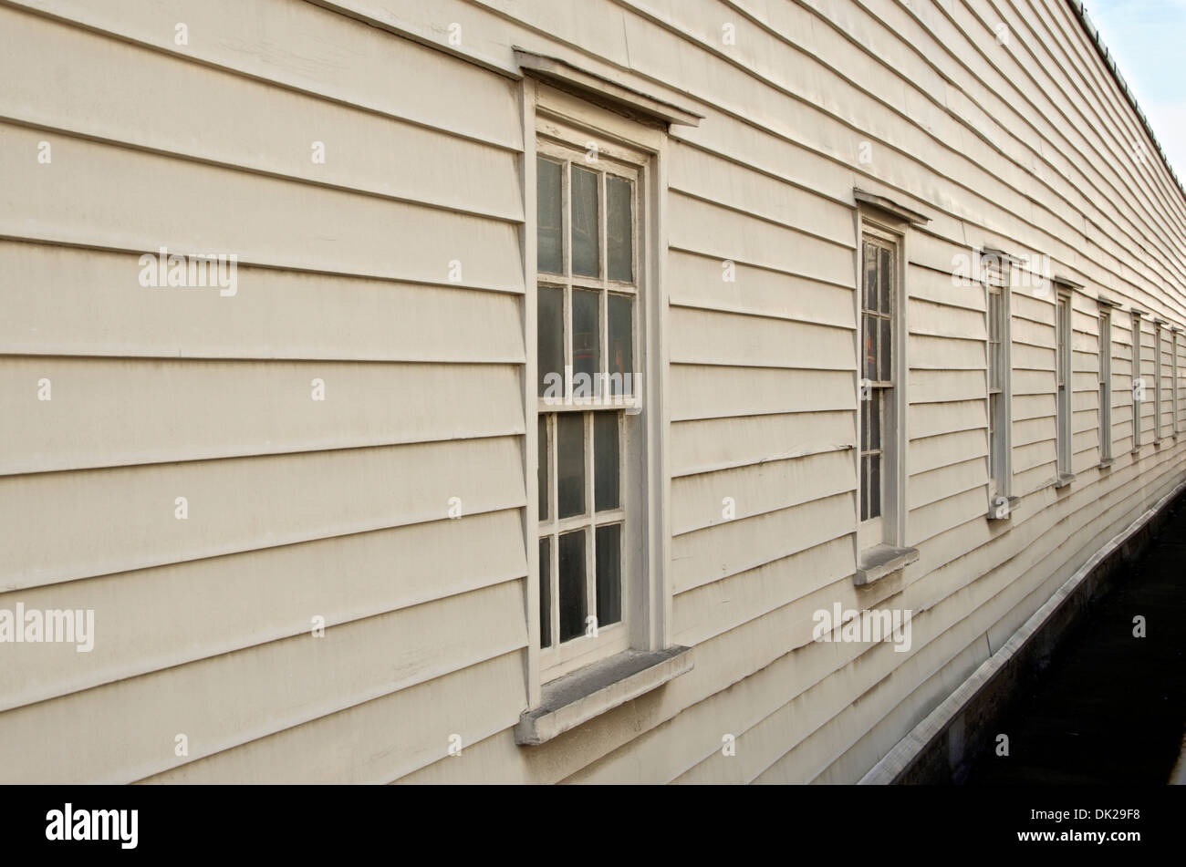 Windows of shipwrights workshops in the Upper mast House at The ...