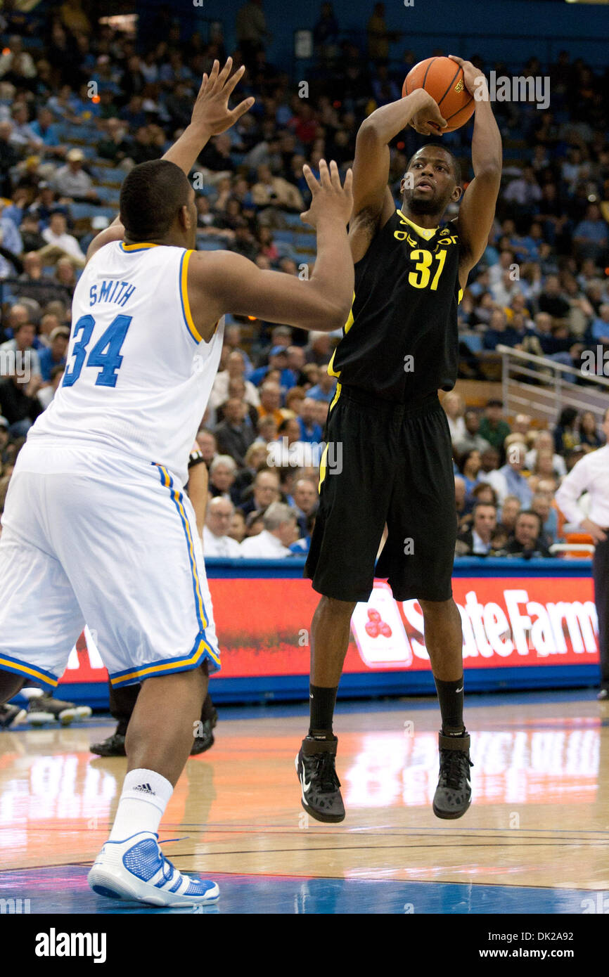 Feb. 10, 2011 - Westwood, California, U.S - Oregon Ducks forward Tyrone ...
