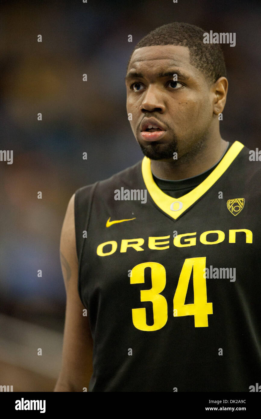 Feb. 10, 2011 - Westwood, California, U.S - Oregon Ducks forward Joevan ...