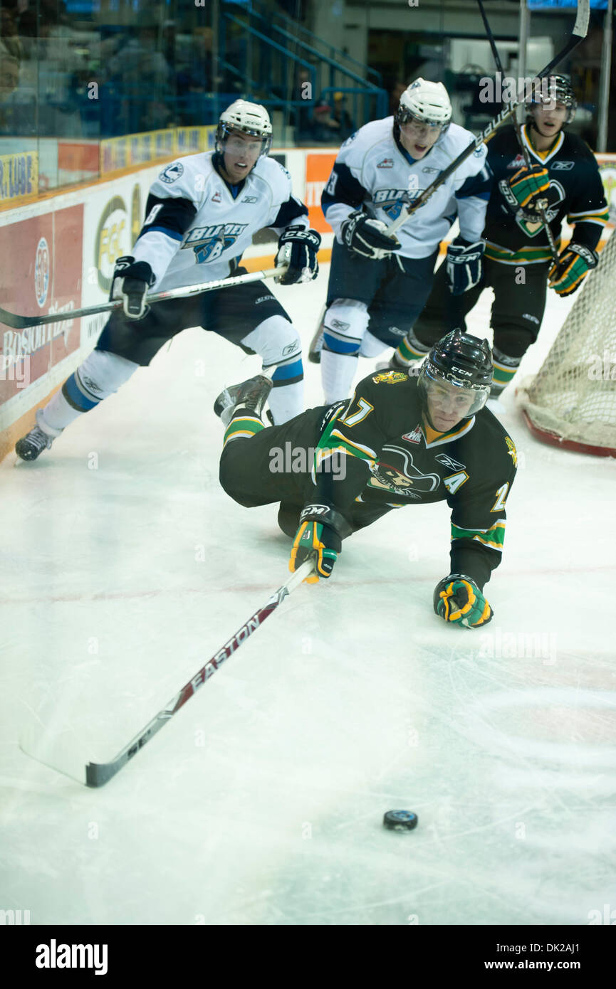 Feb. 11, 2011 - Saskatoon, Saskatchewan, Canada - Prince Albert Raiders ...