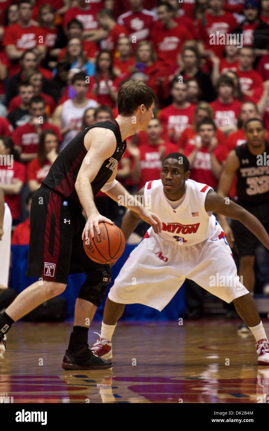 Feb. 12, 2011 - Dayton, Ohio, U.S.A - Dayton Flyers guard Juwan Staten ...