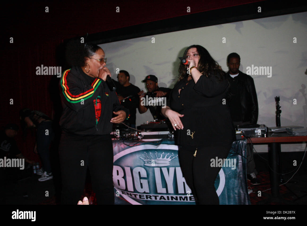 Hip Hop artists Toni Monroe and Lady of Rage perform at Dim Mak Studios ...