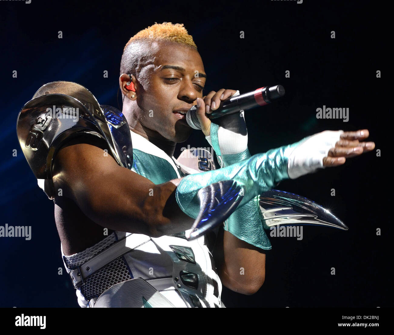Oritse Williams of JLS performing at The O2 Dublin, Ireland - 09.04.12 ...