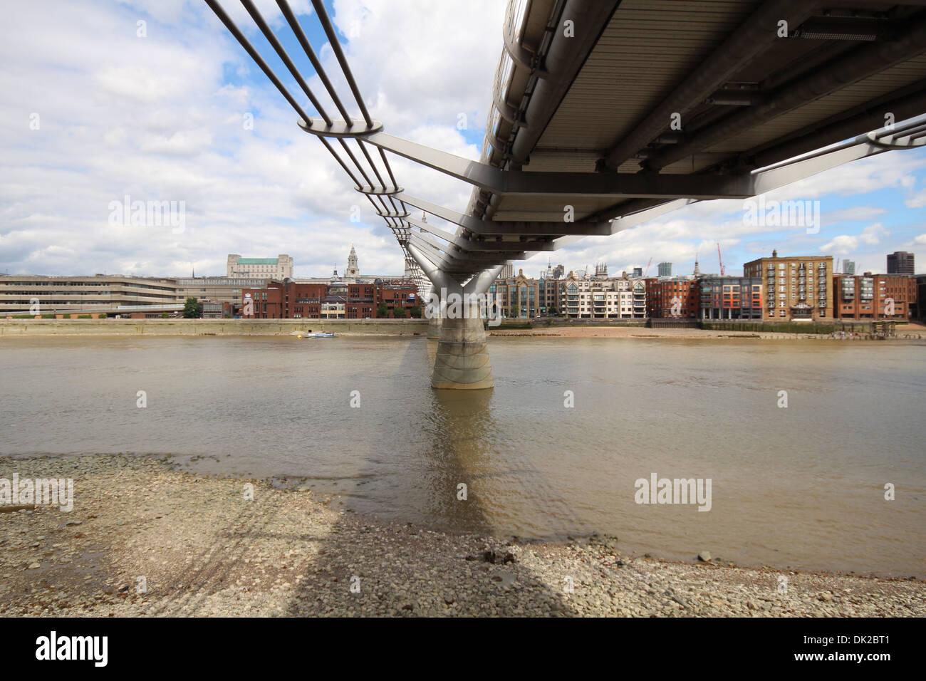 The Millenium footbridge in London Stock Photo - Alamy