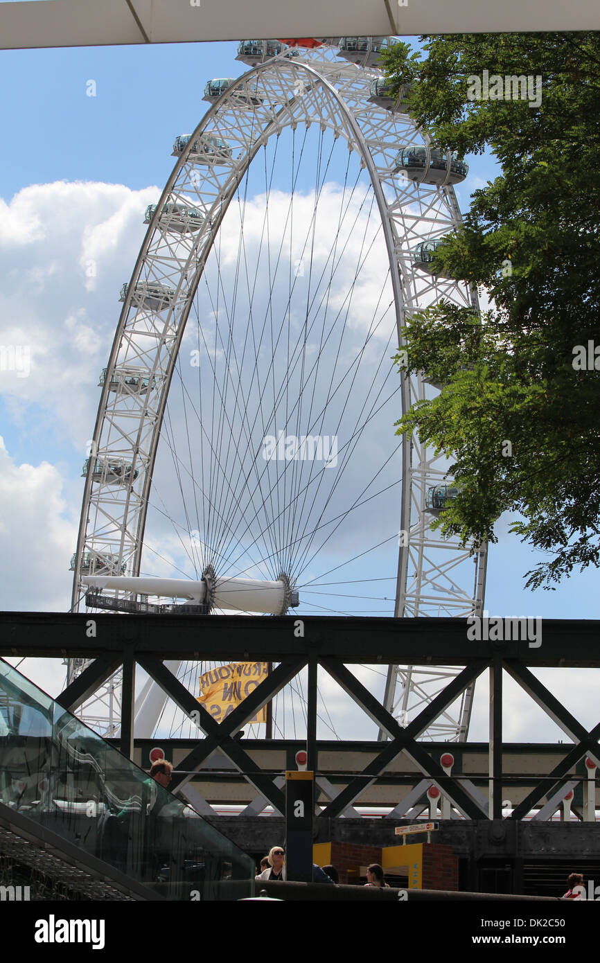 The London Eye skyline Stock Photo - Alamy