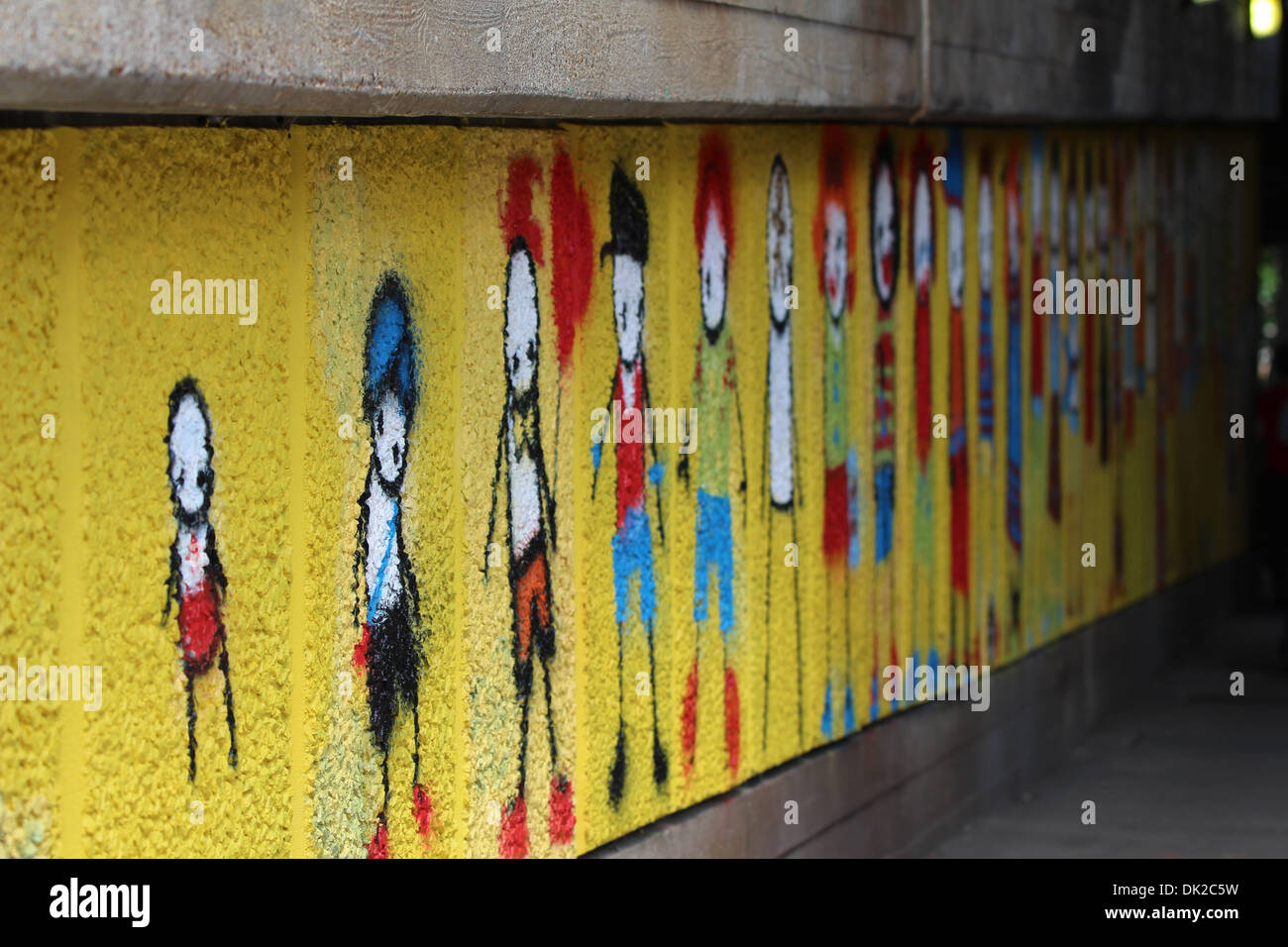 Art graffiti at The Southbank Stock Photo - Alamy