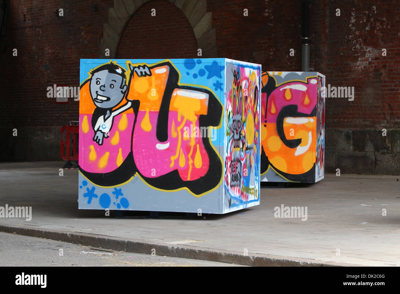 Art graffiti at The Southbank Stock Photo - Alamy
