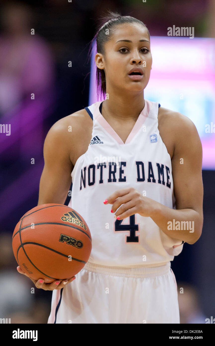 Feb. 12, 2011 - South Bend, Indiana, U.S - Notre Dame guard Skylar ...