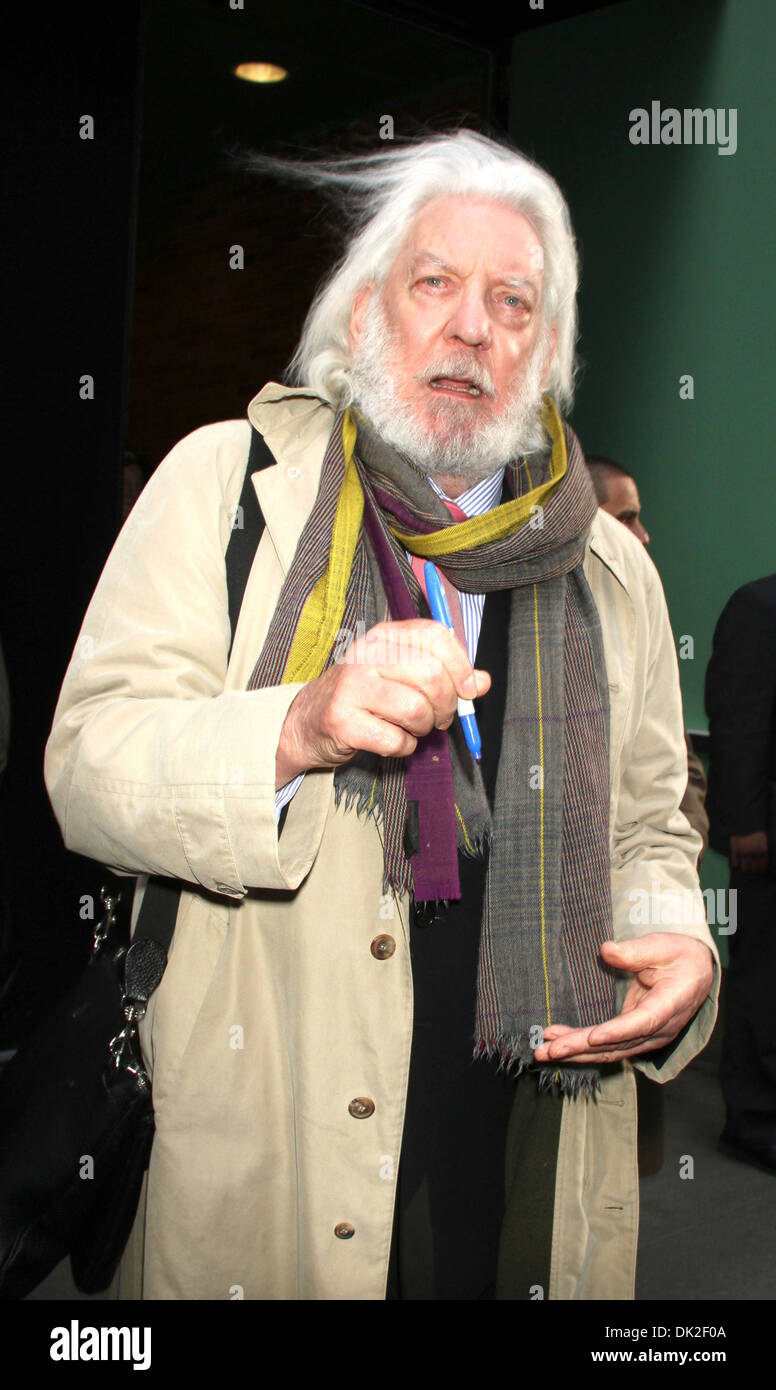Donald Sutherland Celebrities arrive at ABC Studios for 'Good Morning ...
