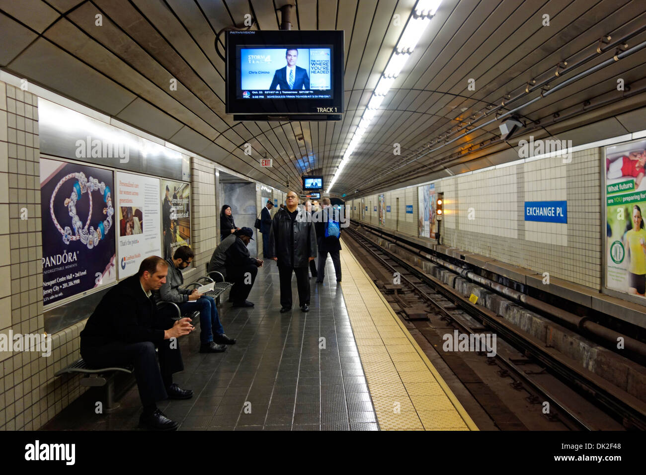 PATH train at World Trade Center Stock Photo - Alamy