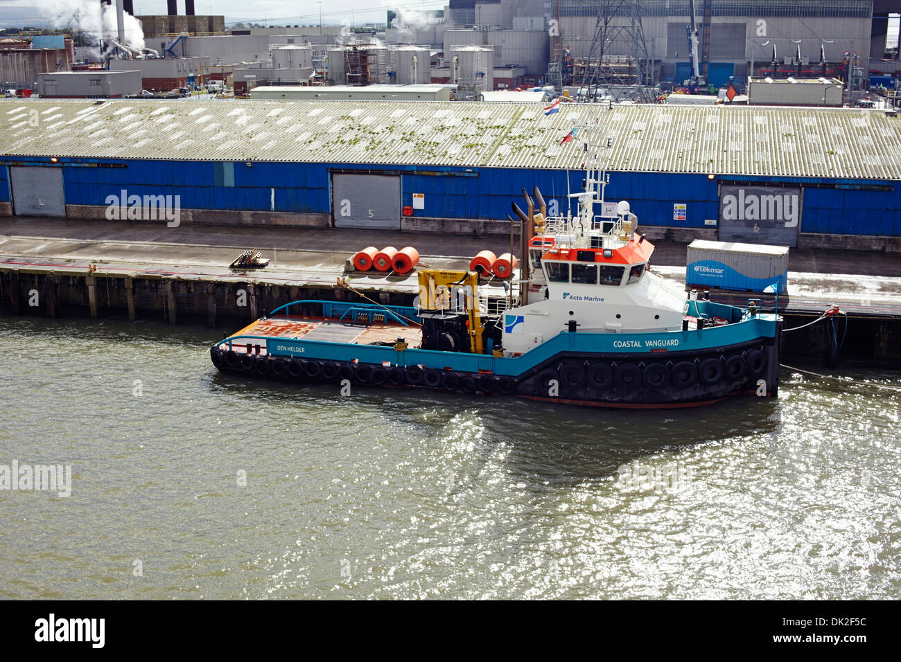 Tug Coastal Vanguard at Heysham harbour, Lancashire Stock Photo - Alamy