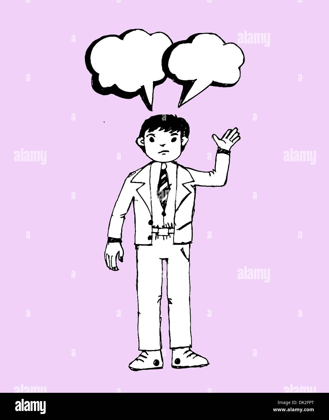 people idea thinking , dialog speech bubbles Stock Photo - Alamy