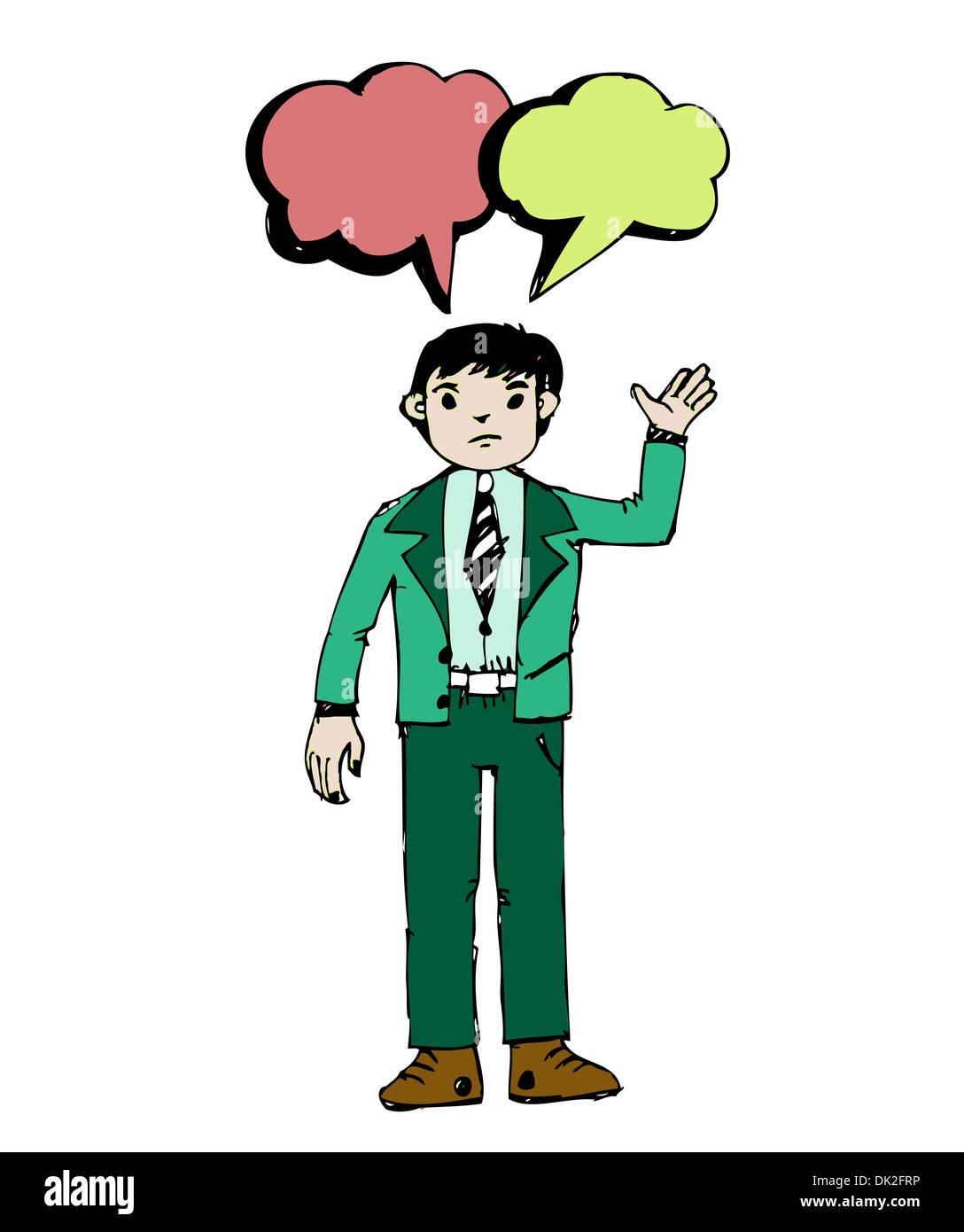 people idea thinking , dialog speech bubbles Stock Photo - Alamy