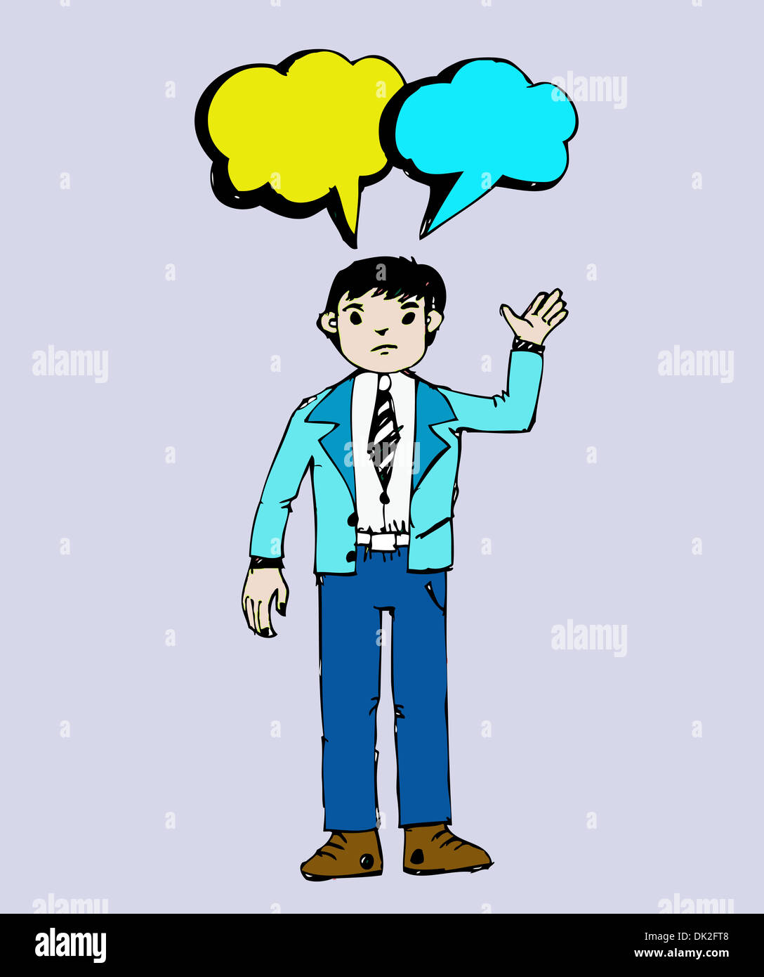 people idea thinking , dialog speech bubbles Stock Photo - Alamy