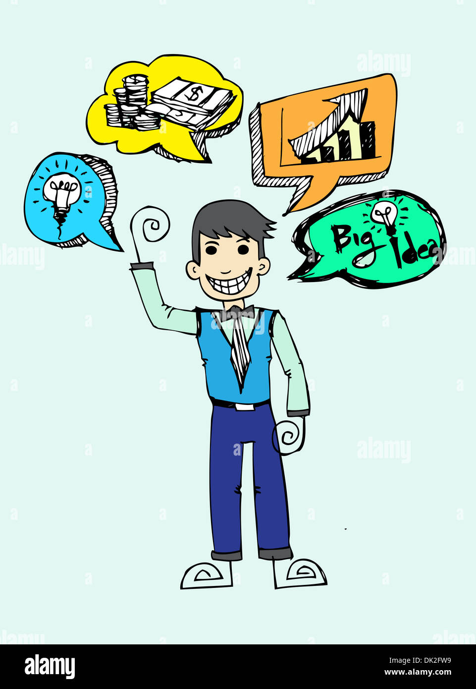 people idea thinking , dialog speech bubbles Stock Photo - Alamy