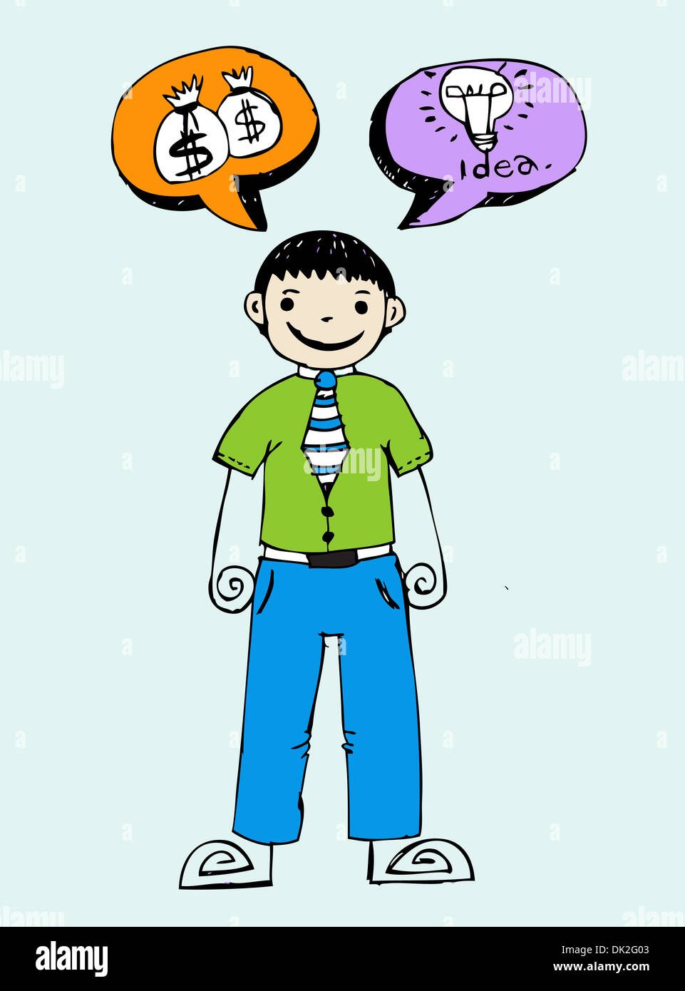 people idea thinking , dialog speech bubbles Stock Photo - Alamy