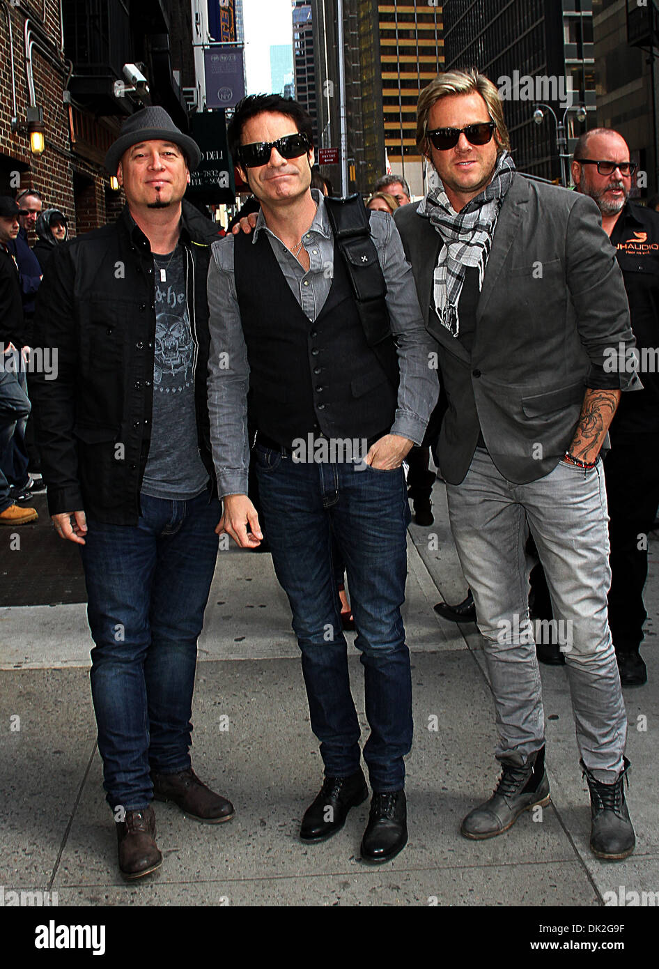 Train Celebrities arrive at Ed Sullivan Theater for 'The Late Show with ...