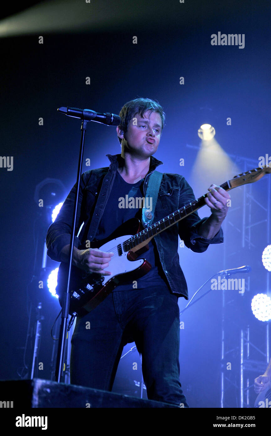 Tom Chaplin English rock band Keane performing in St.Petersburg St ...