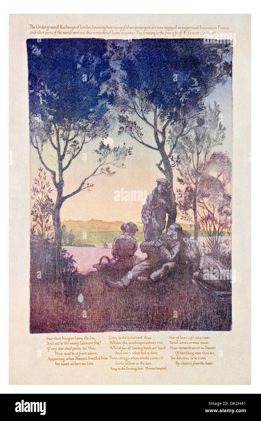 Song of the Evening Star. By F. Ernest Jackson Stock Photo - Alamy