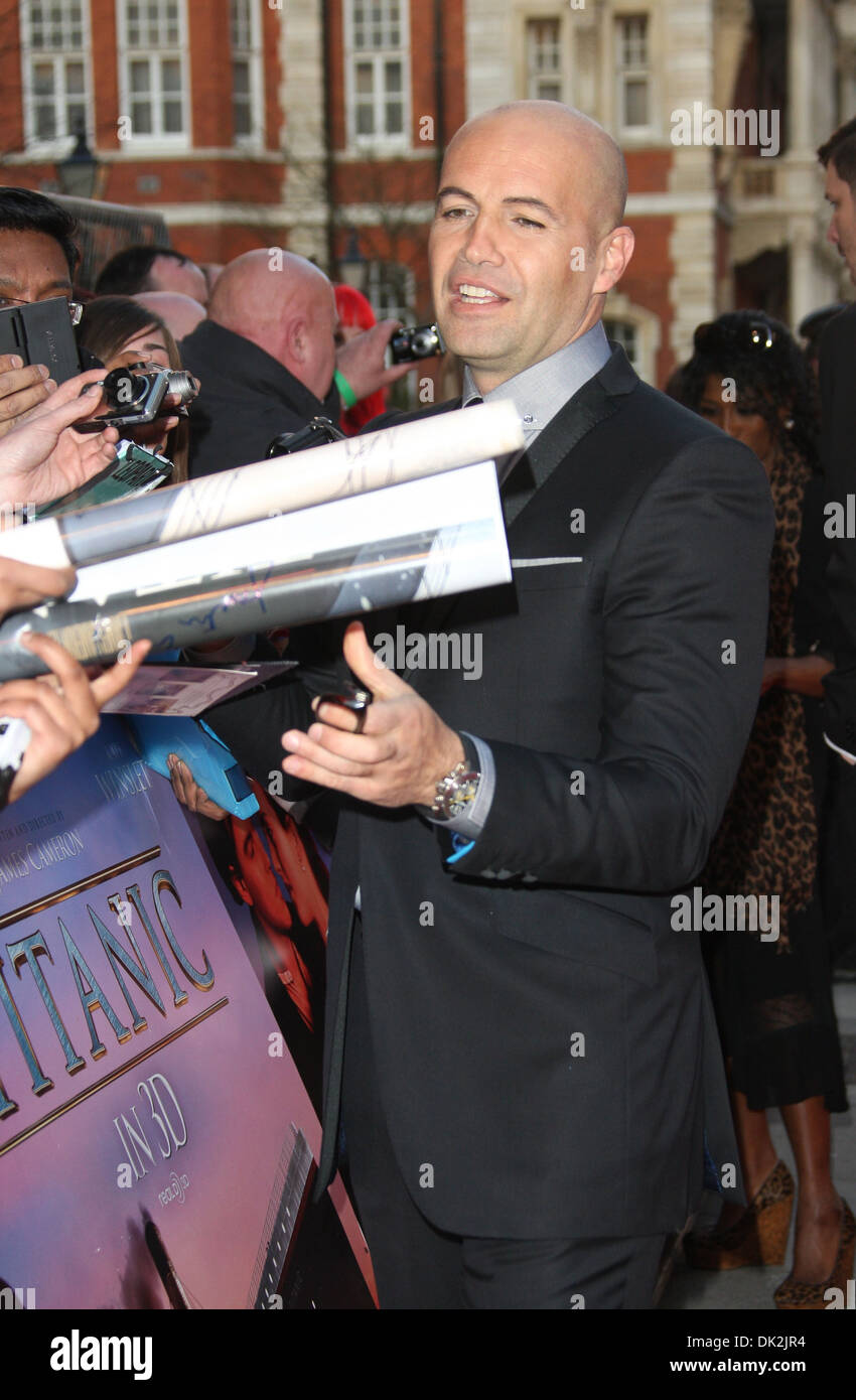 Billy Zane Titanic 3D World Premiere held at Royal Albert Hall ...