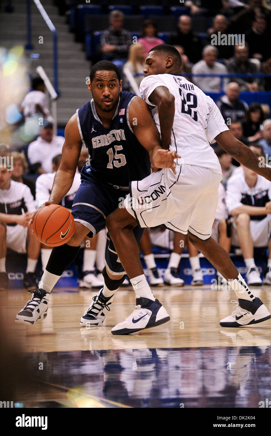 Feb. 16, 2011 - Hartford, Connecticut, U.S - Georgetown G Austin ...