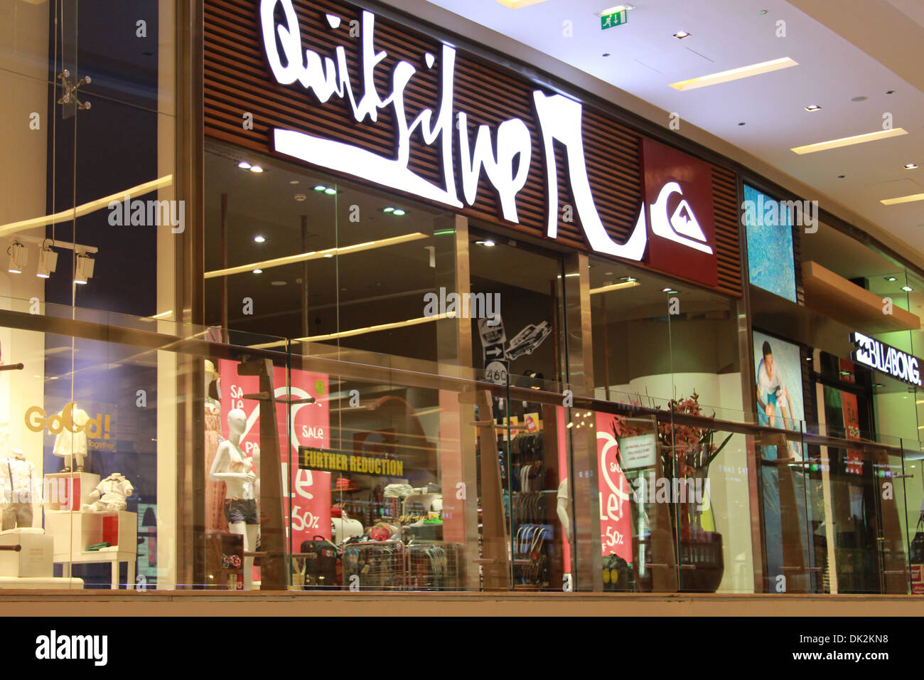Quicksilver retail store at The Marina Mall Dubai Stock Photo - Alamy