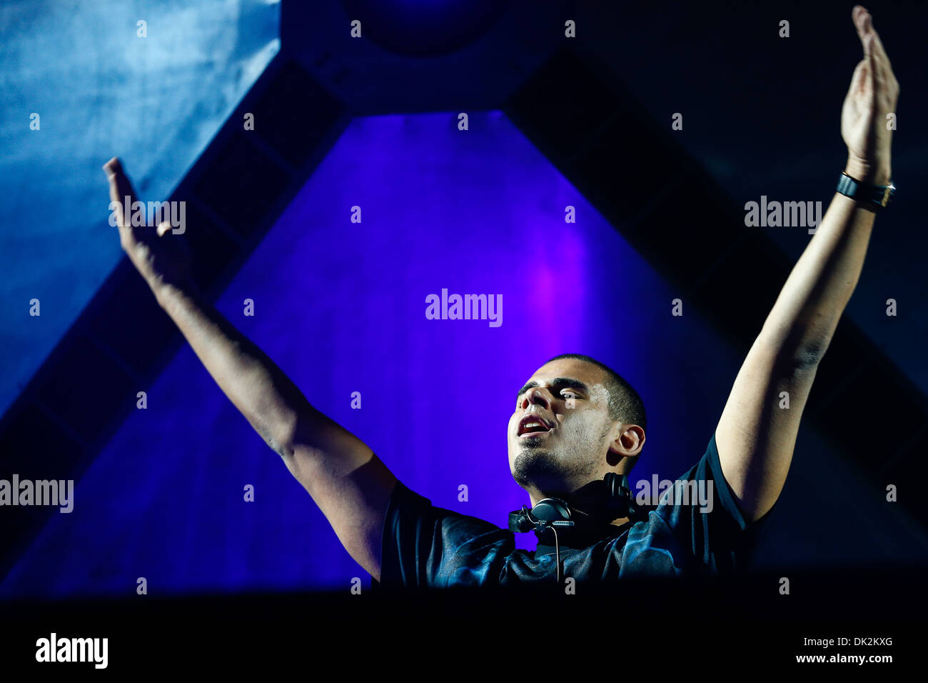 Afrojack perfroming at Ultra Music Festival 2013 Stock Photo - Alamy