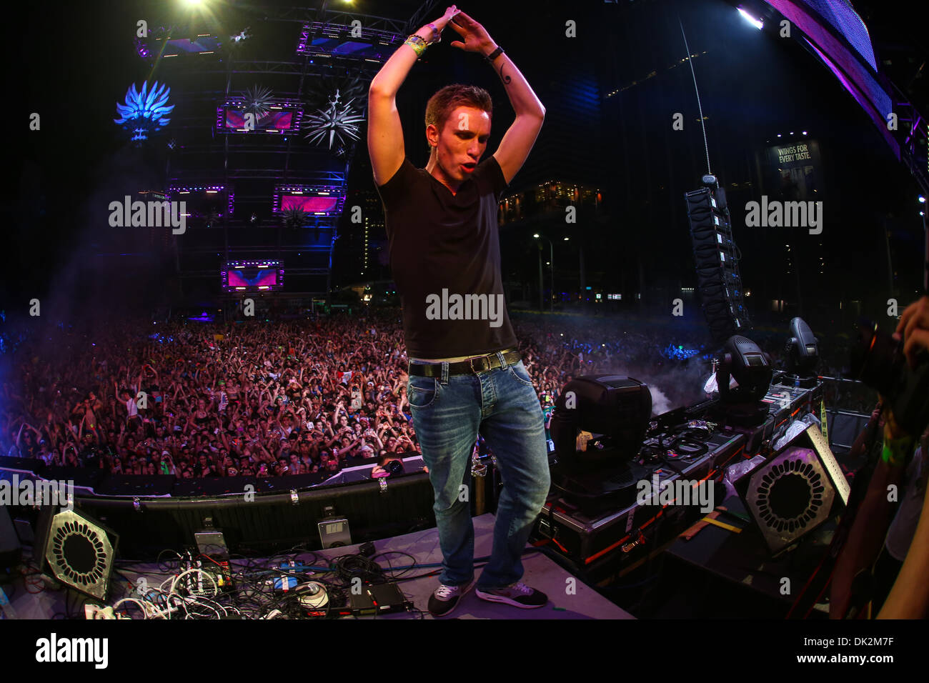 Nicky Romero performing live at Ultra Music Festival Stock Photo - Alamy