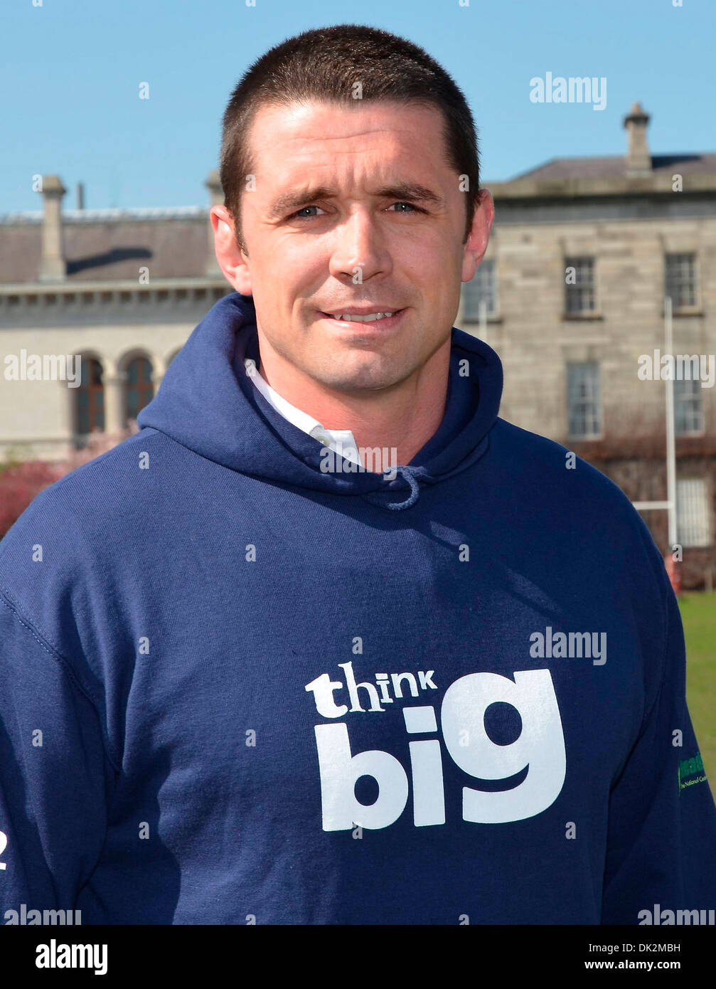 Former Irish international rugby player Alan Quinlan at Trinity College ...