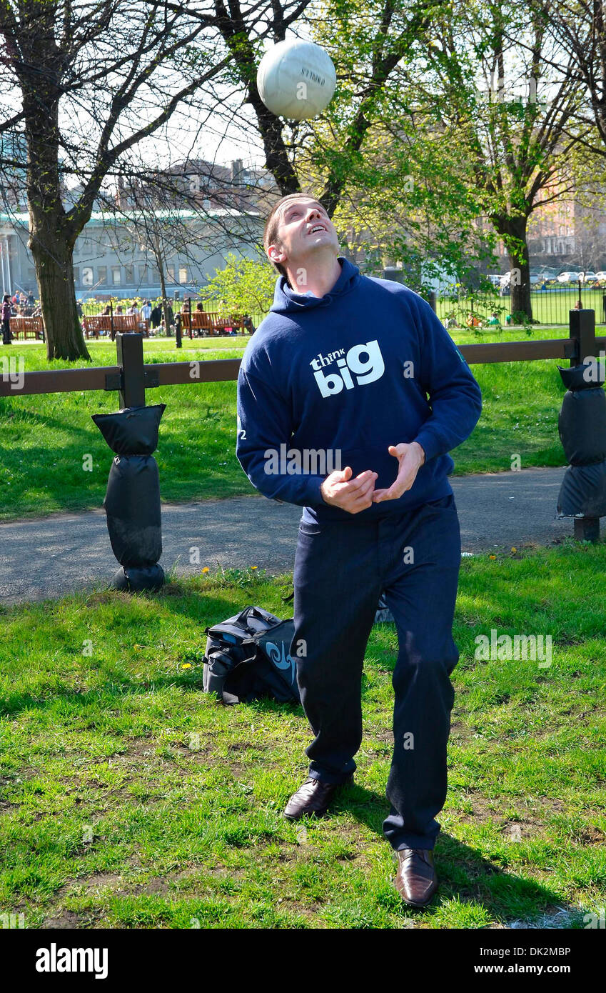 Former Irish international rugby player Alan Quinlan at Trinity College ...