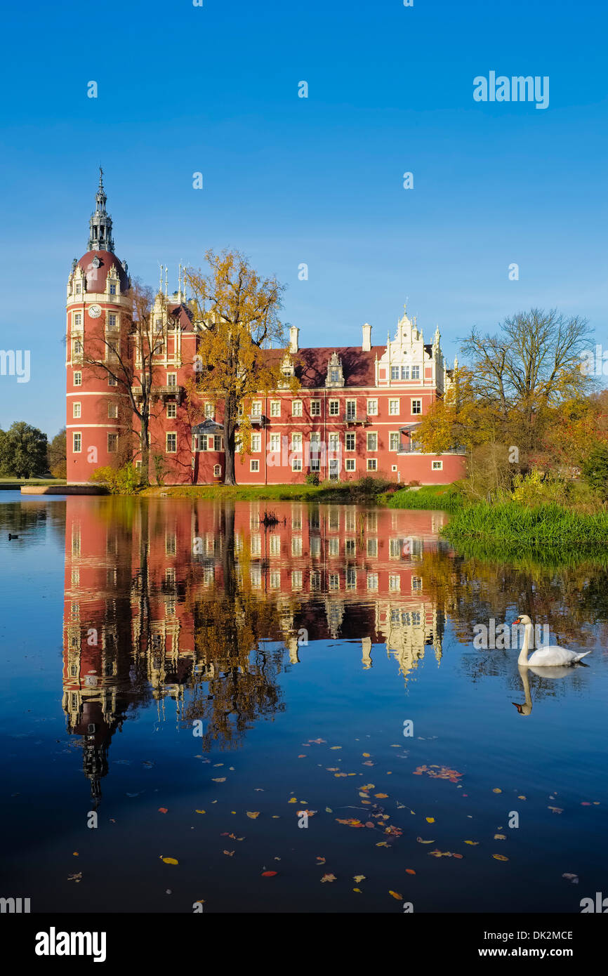 Muskau Castle, Bad Muskau, Saxonia, Germany Stock Photo - Alamy