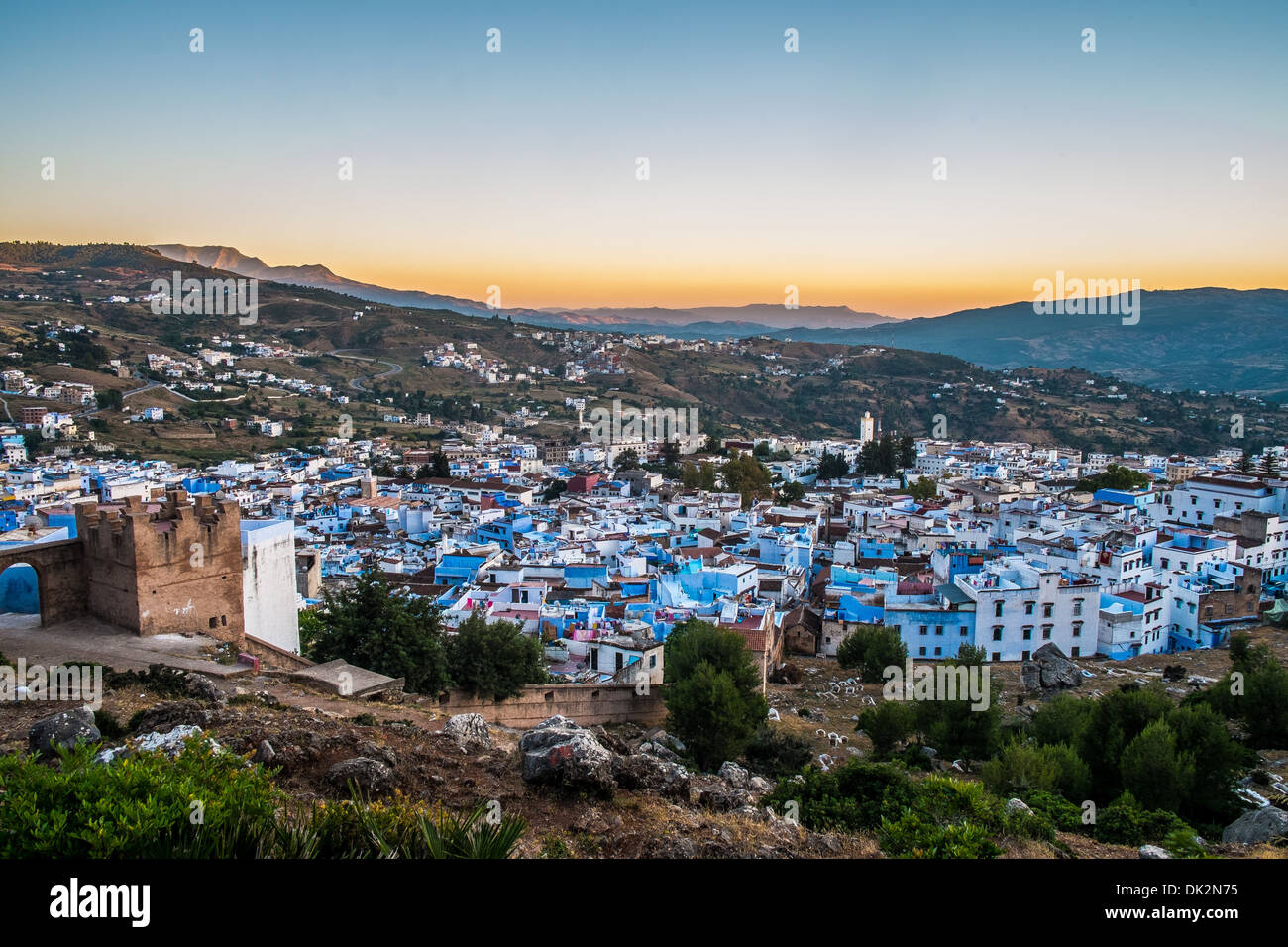 The beautiful blue medina of Chefchaouen in Morocco Stock Photo - Alamy