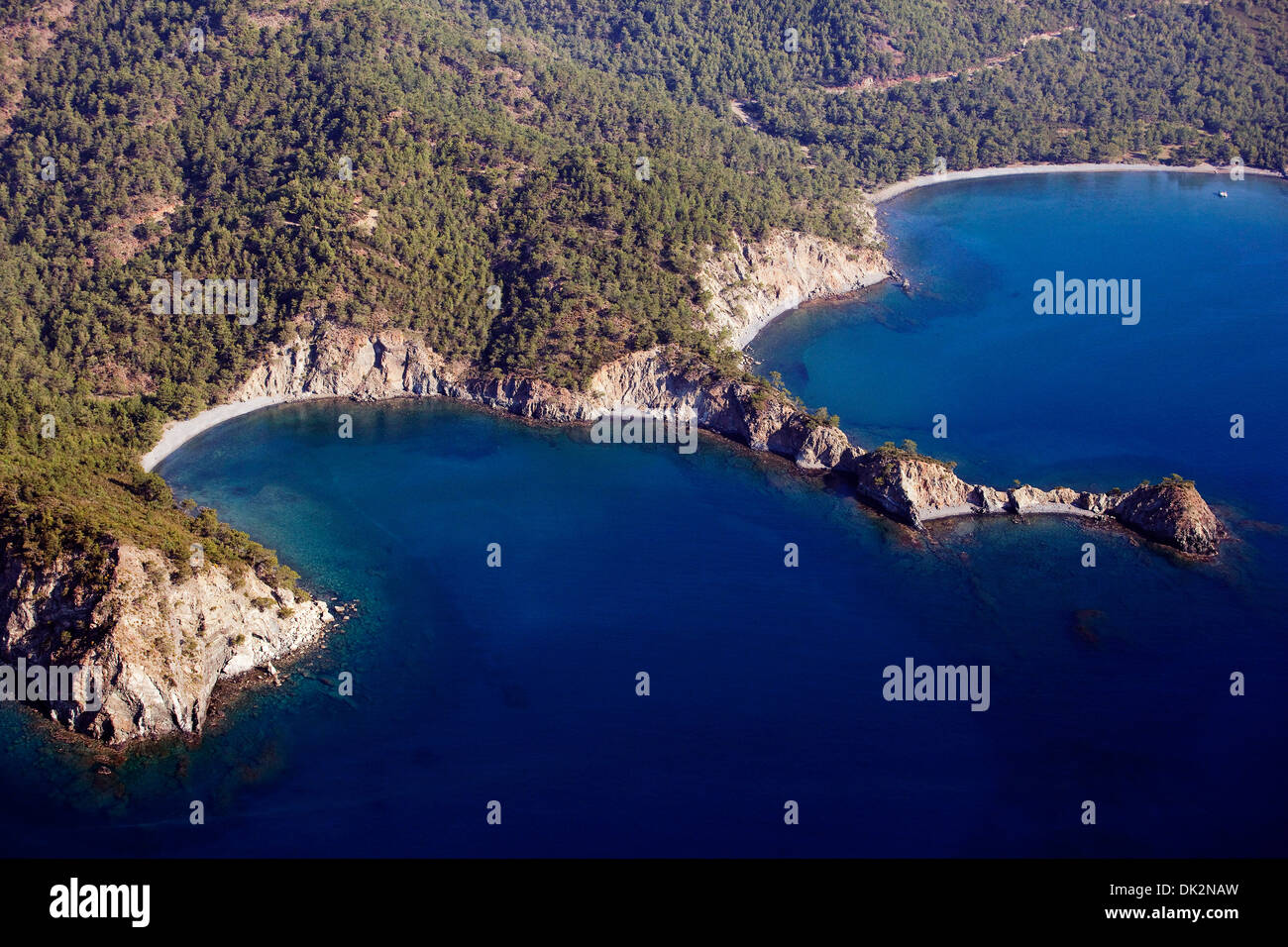 Aerial view of Tekirova coast Antalya Turkey Stock Photo - Alamy