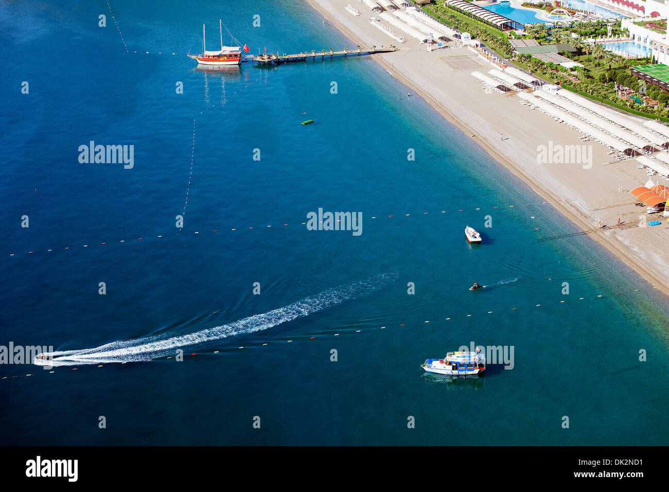 Aerial view of Tekirova Beach Antalya Turkey Stock Photo - Alamy