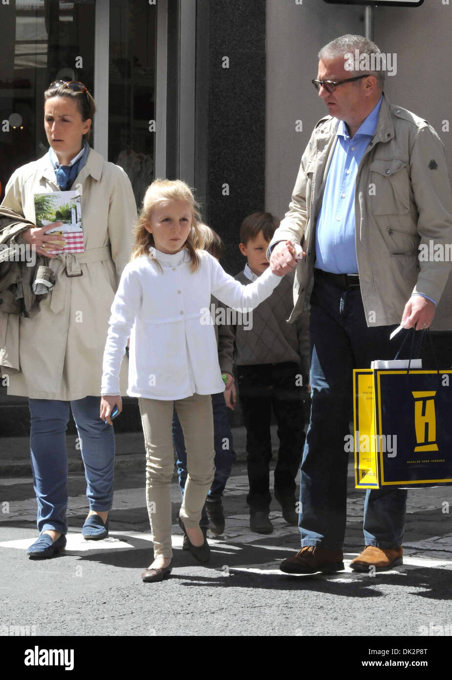 Prince Laurent of Belgium his wife Claire Coombs and their children are ...
