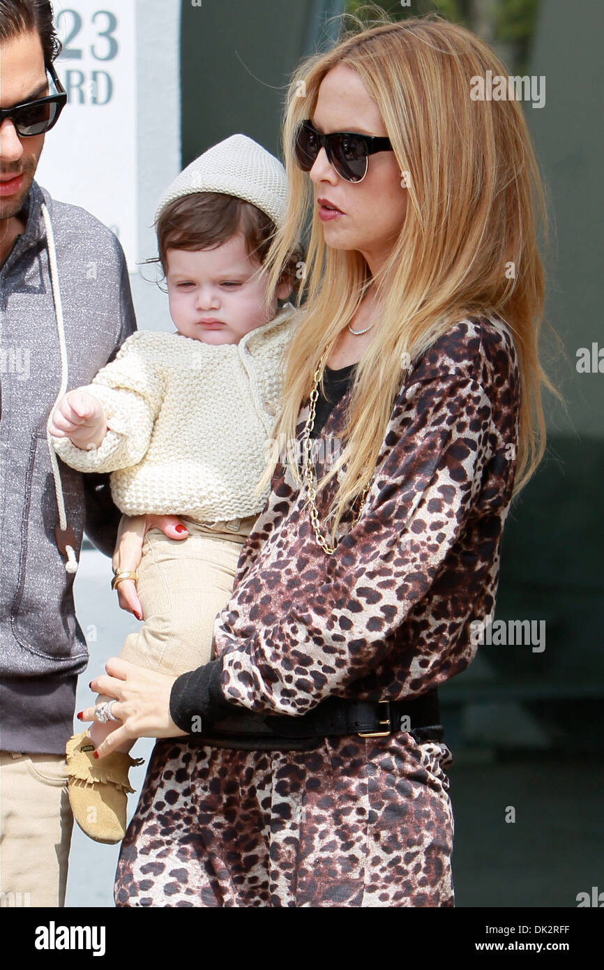 Rachel Zoe and her son Skyler Berman having lunch at Toast Los Angeles ...