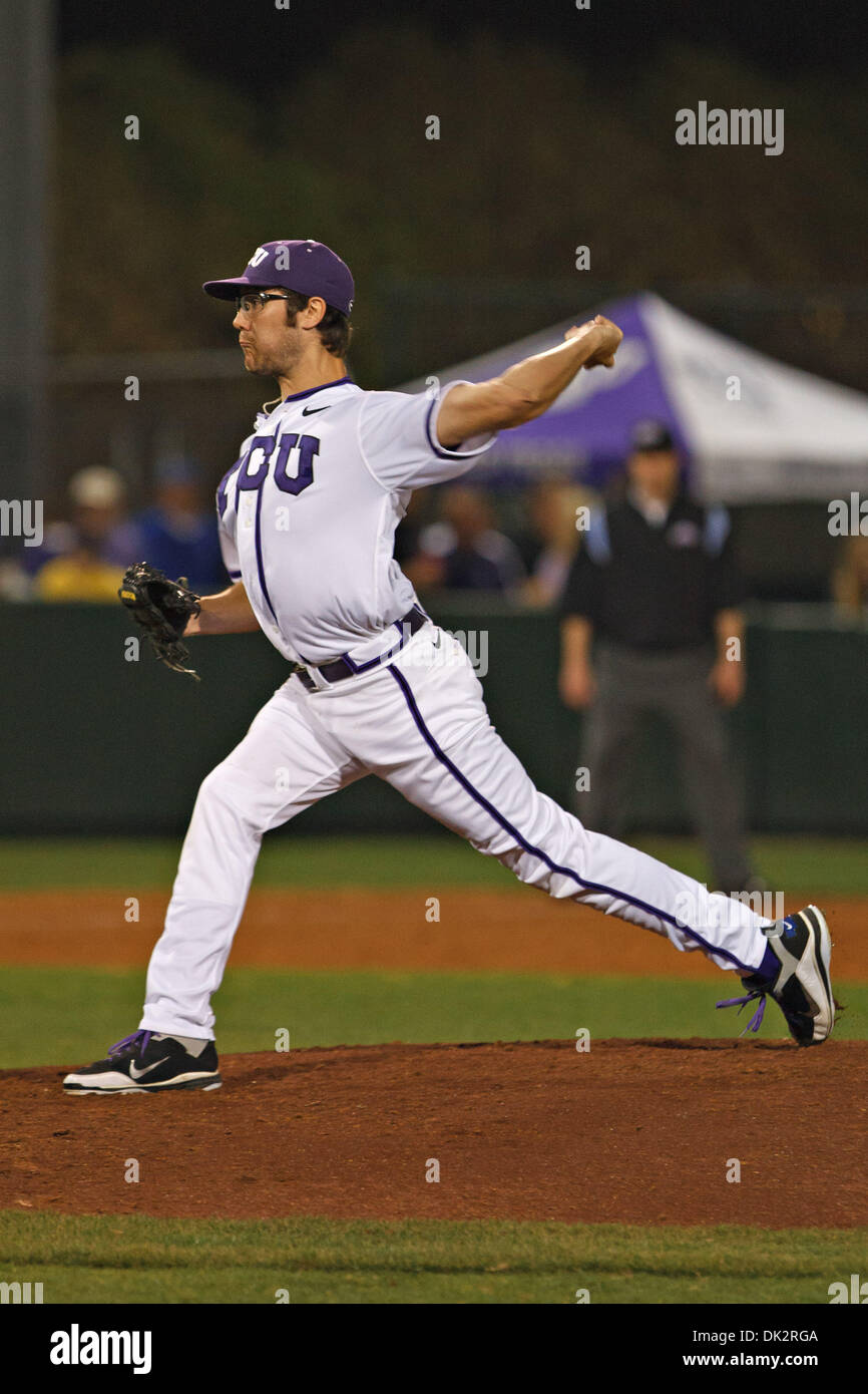 Feb. 18, 2011 - Fort Worth, Texas, US - TCU Horned Frogs Pitcher Matt ...