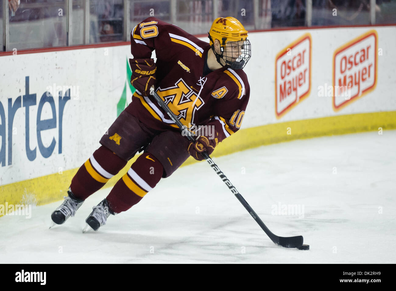 Feb. 18, 2011 - Madison, Wisconsin, USA - Minnesota defenseman Aaron ...